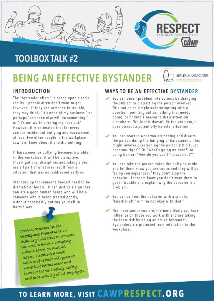 RESPECT in the Workplace - CAWP